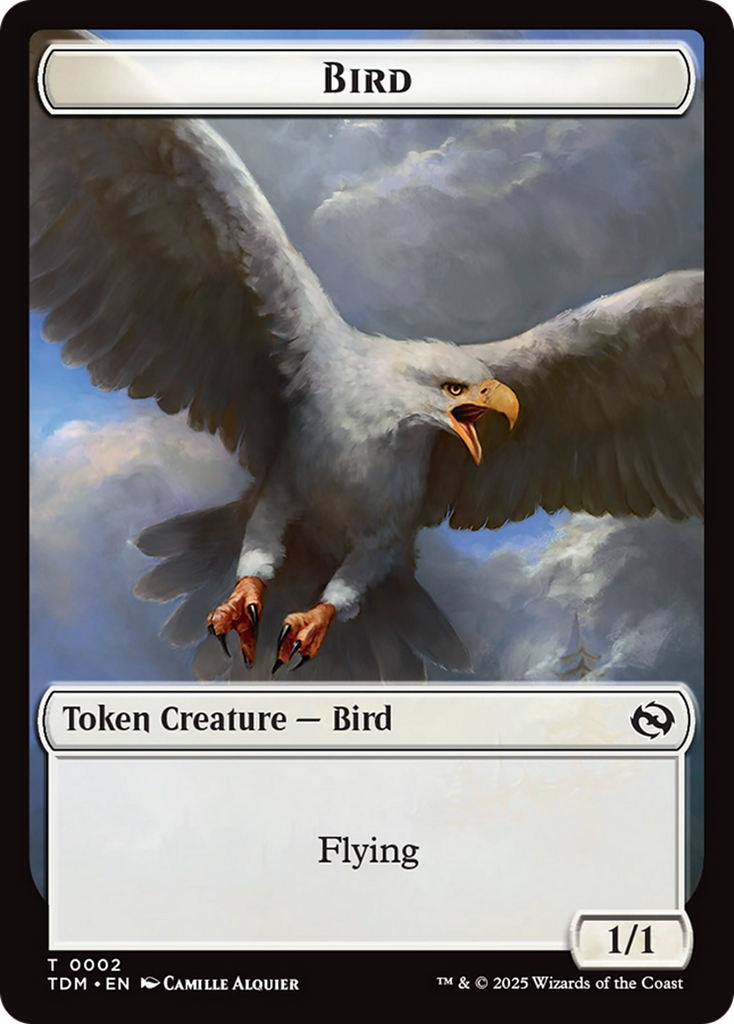 Inkling // Bird Double-Sided Token [Tarkir: Dragonstorm Commander Toke